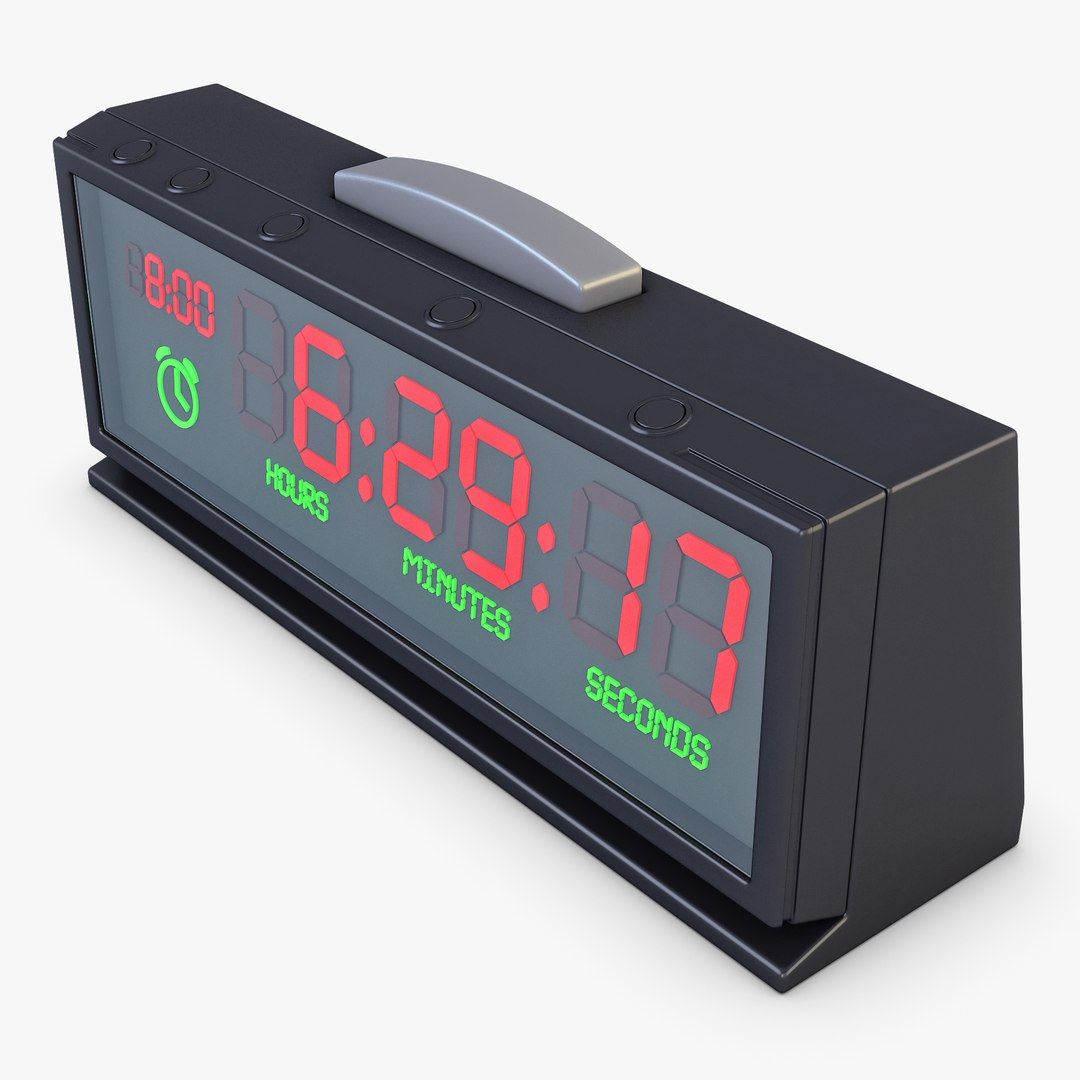 3D Model Digital Clock V 1 - TurboSquid 1618841