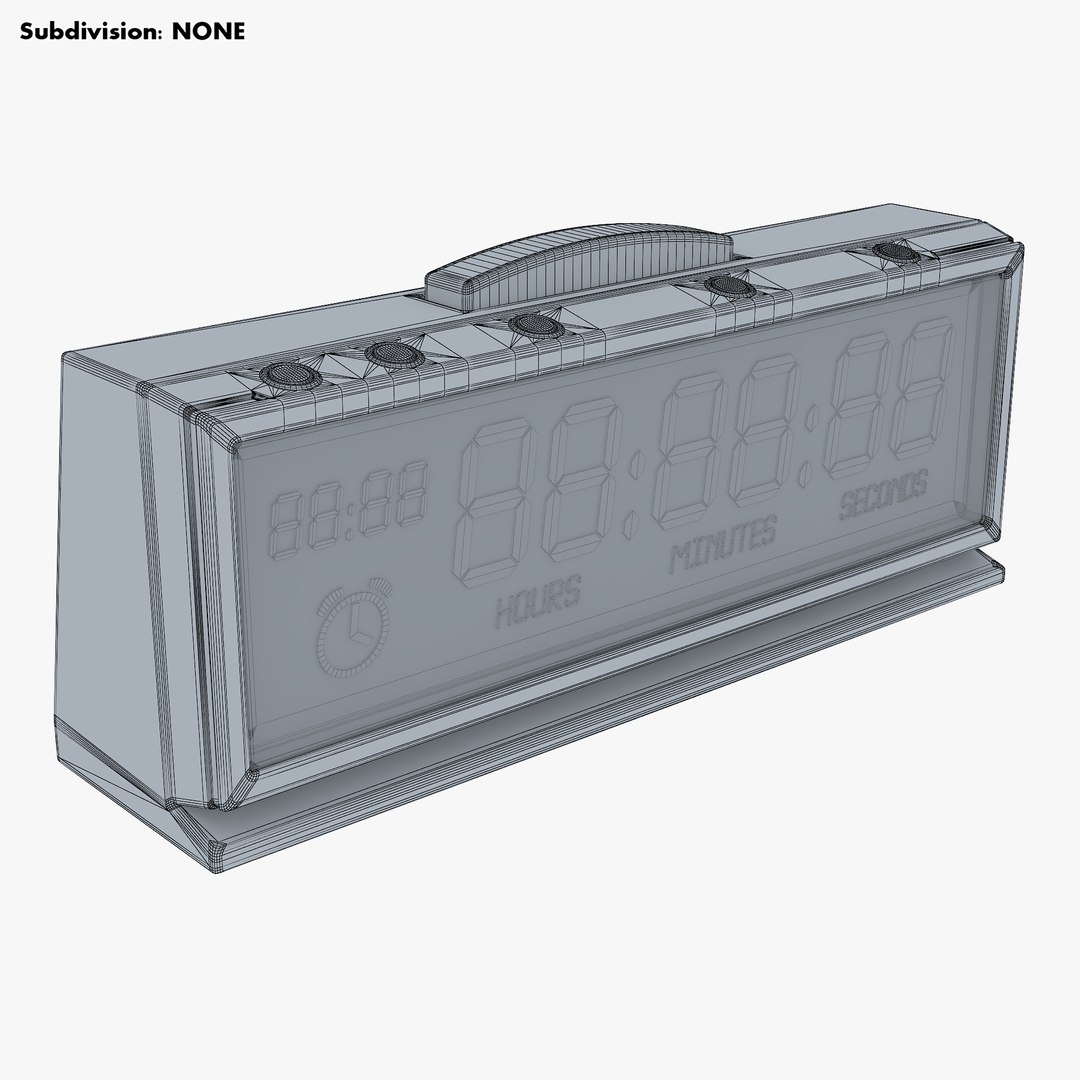 3D Model Digital Clock V 1 - TurboSquid 1618841