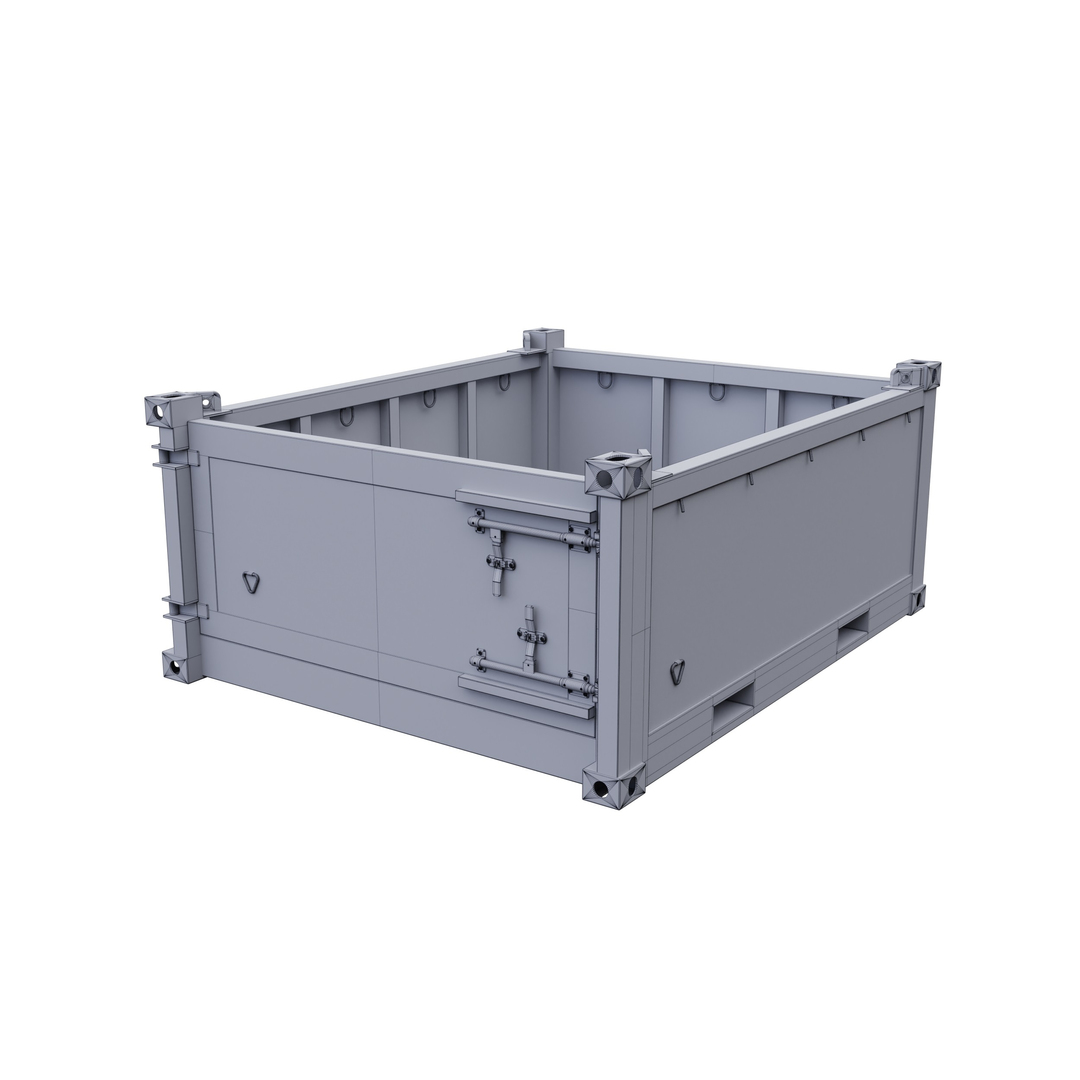 modèle 3D de 10 Conteneur demi-hauteur - TurboSquid 1701627