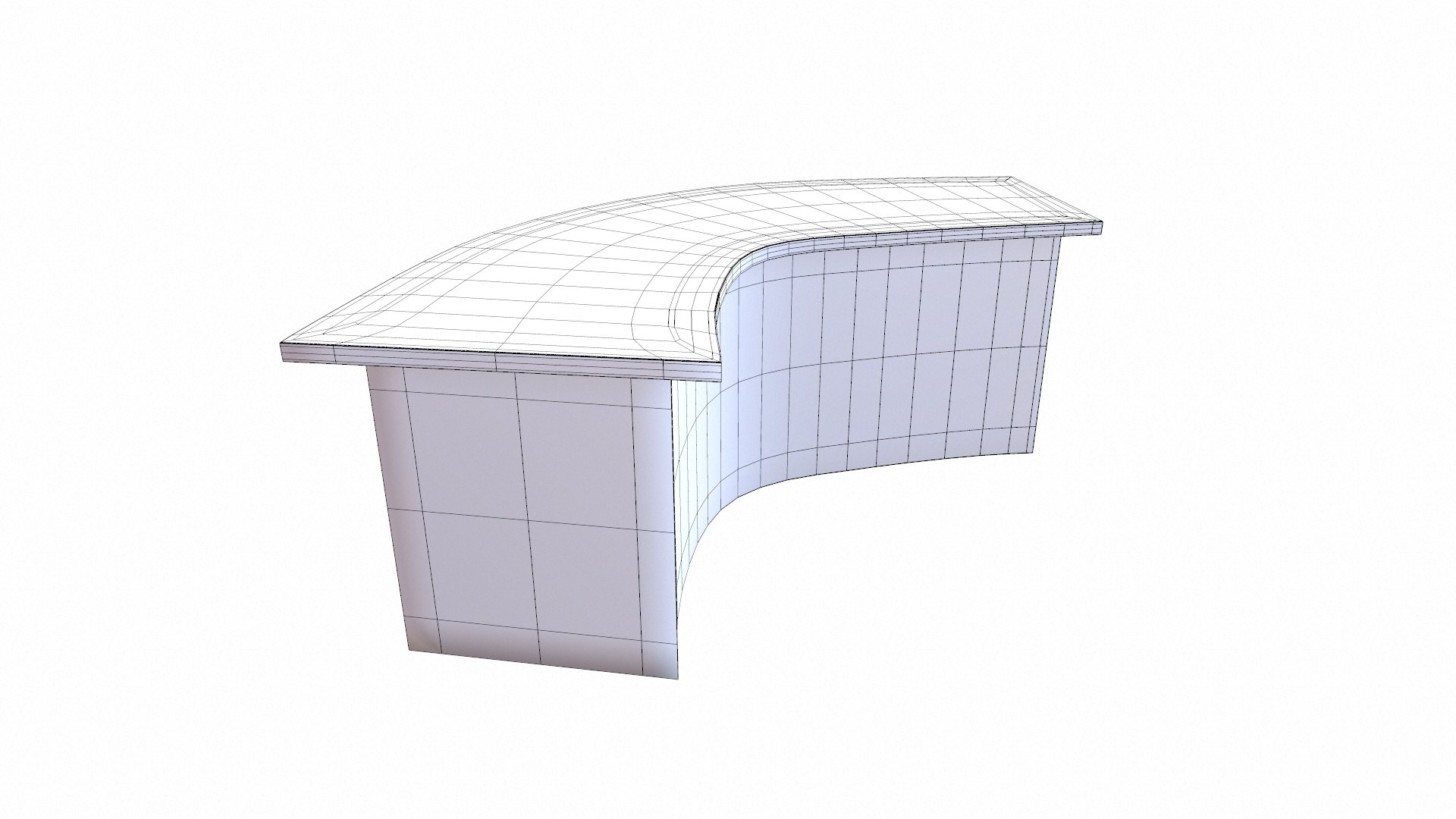 3D Reception Counter Model - TurboSquid 2342074