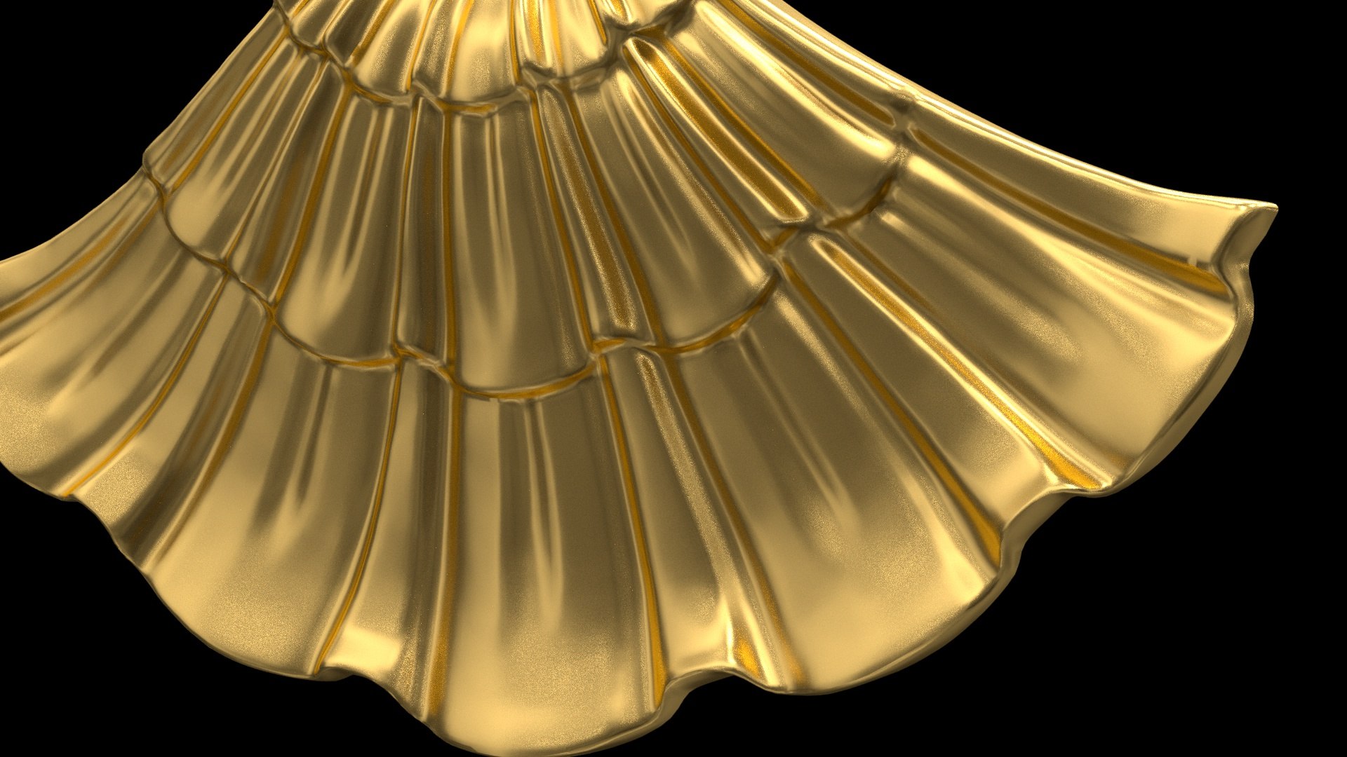 3D Model Plaster Decorative Bow DS237 - TurboSquid 2385908