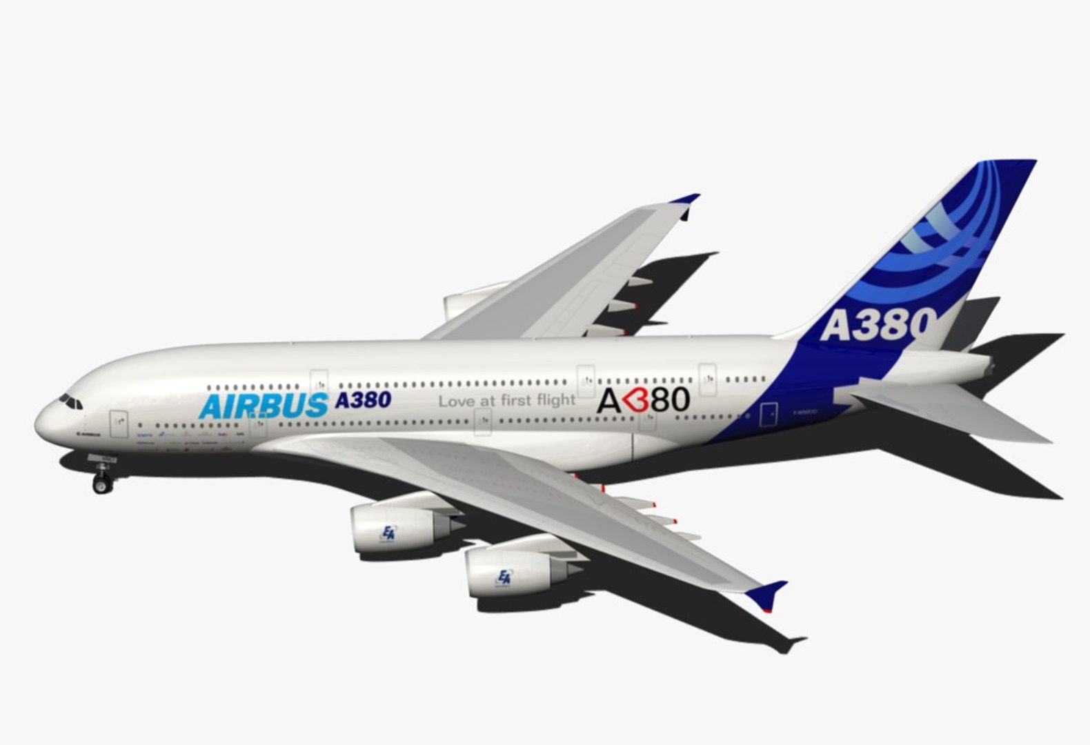 airbus a-380 color house blend