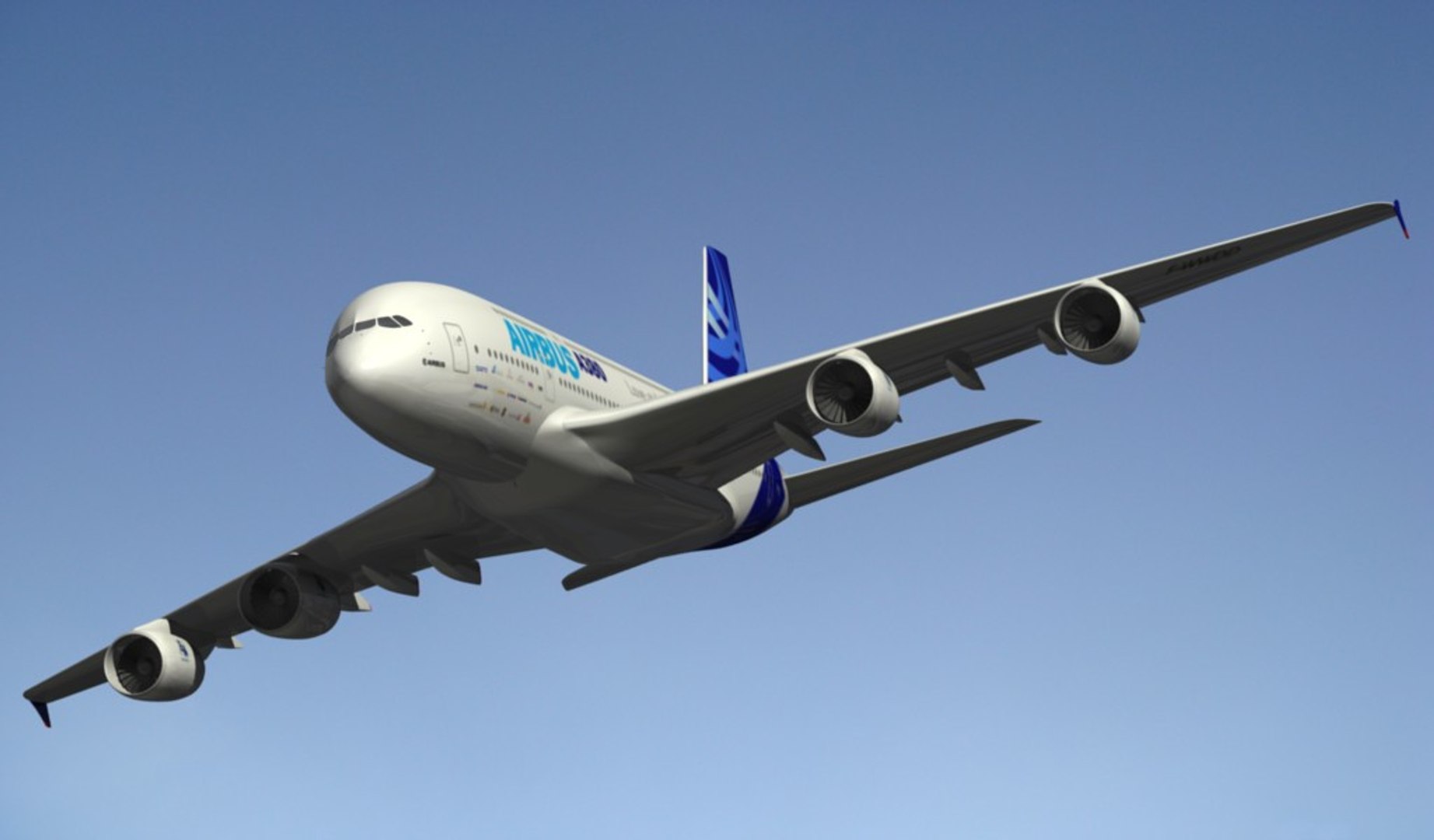 airbus a-380 color house blend