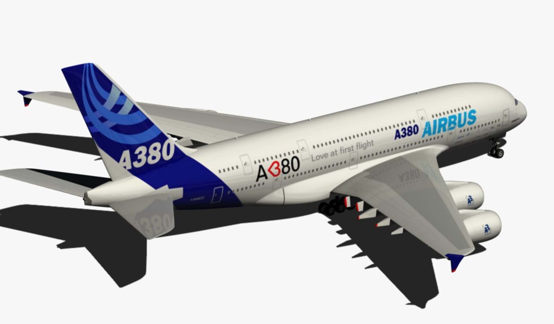 airbus a-380 color house blend