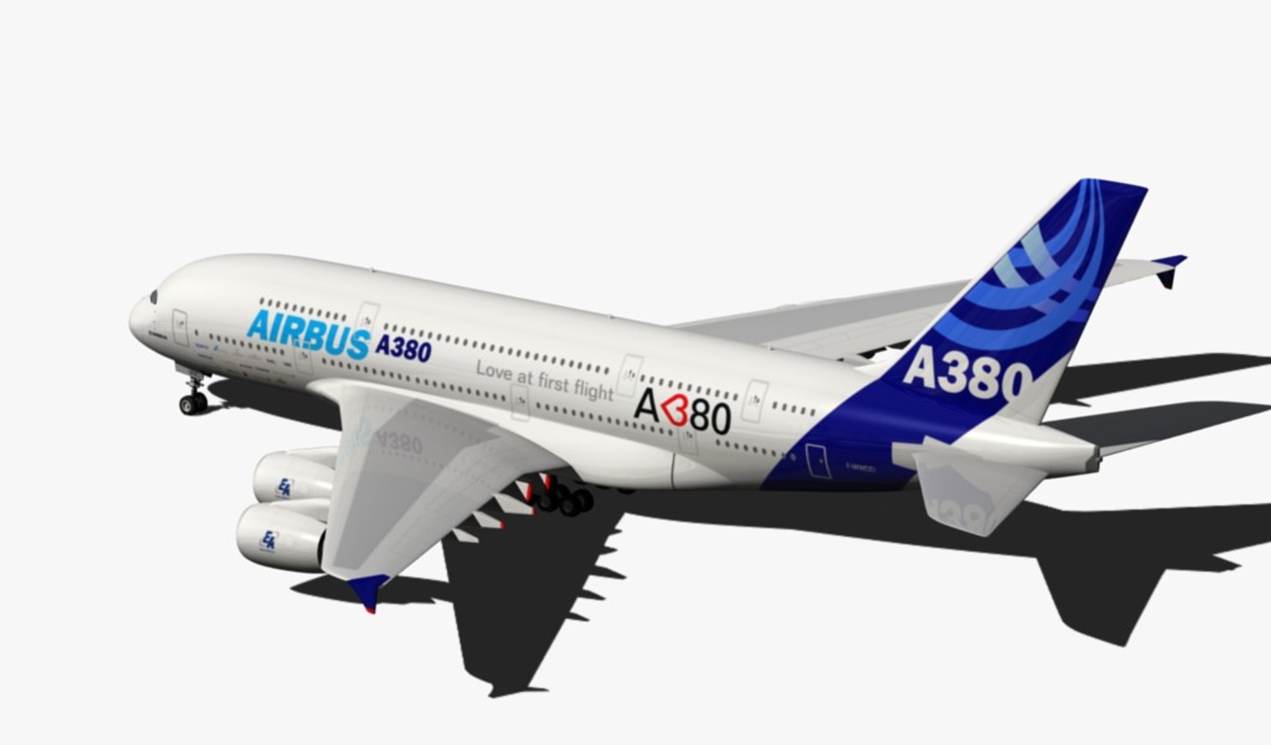 airbus a-380 color house blend