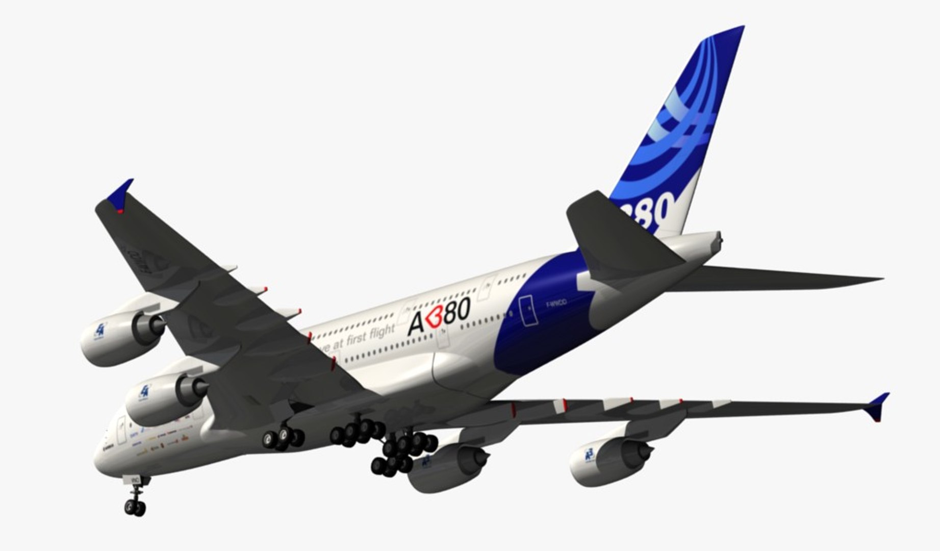 airbus a-380 color house blend