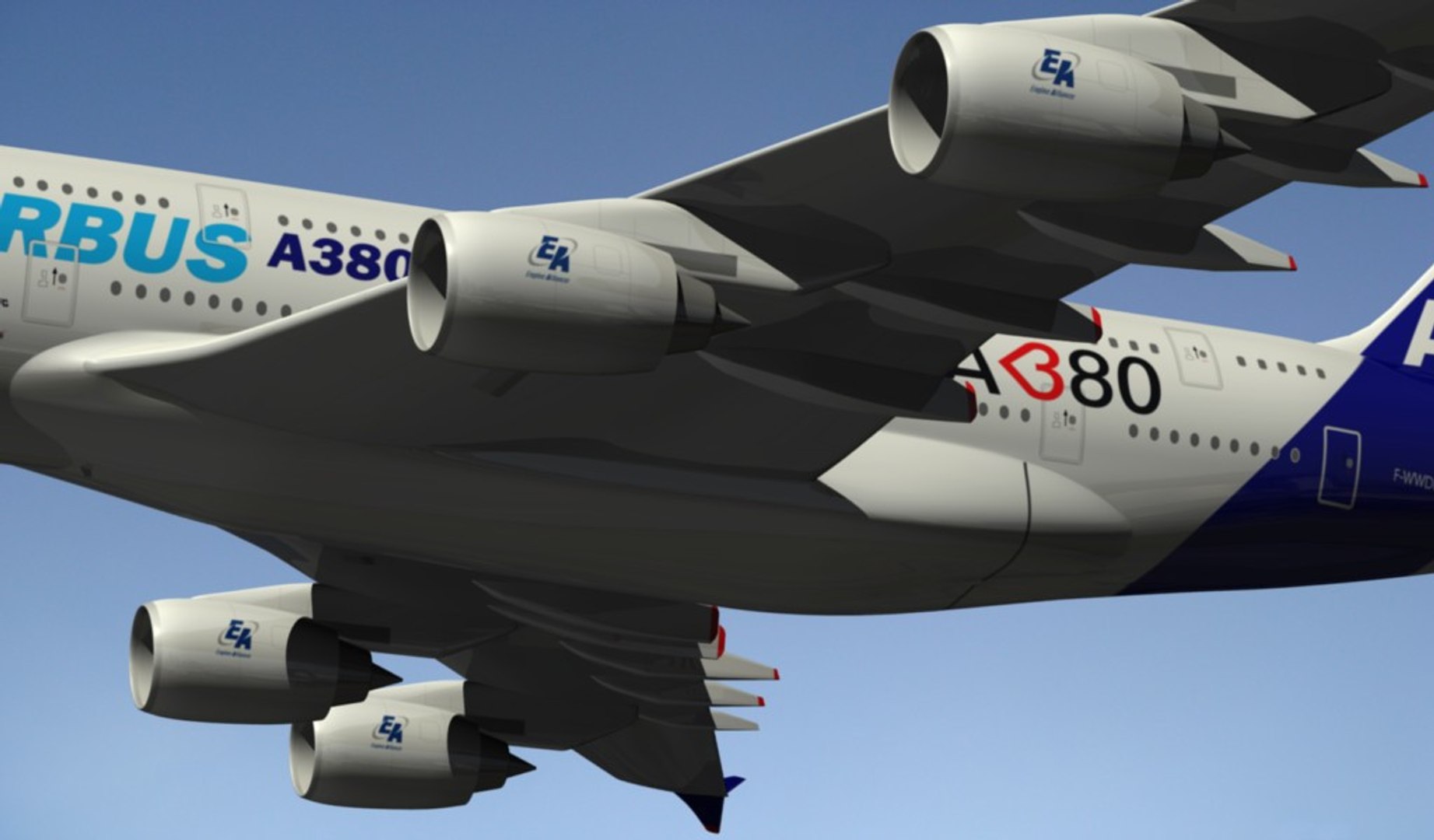 airbus a-380 color house blend