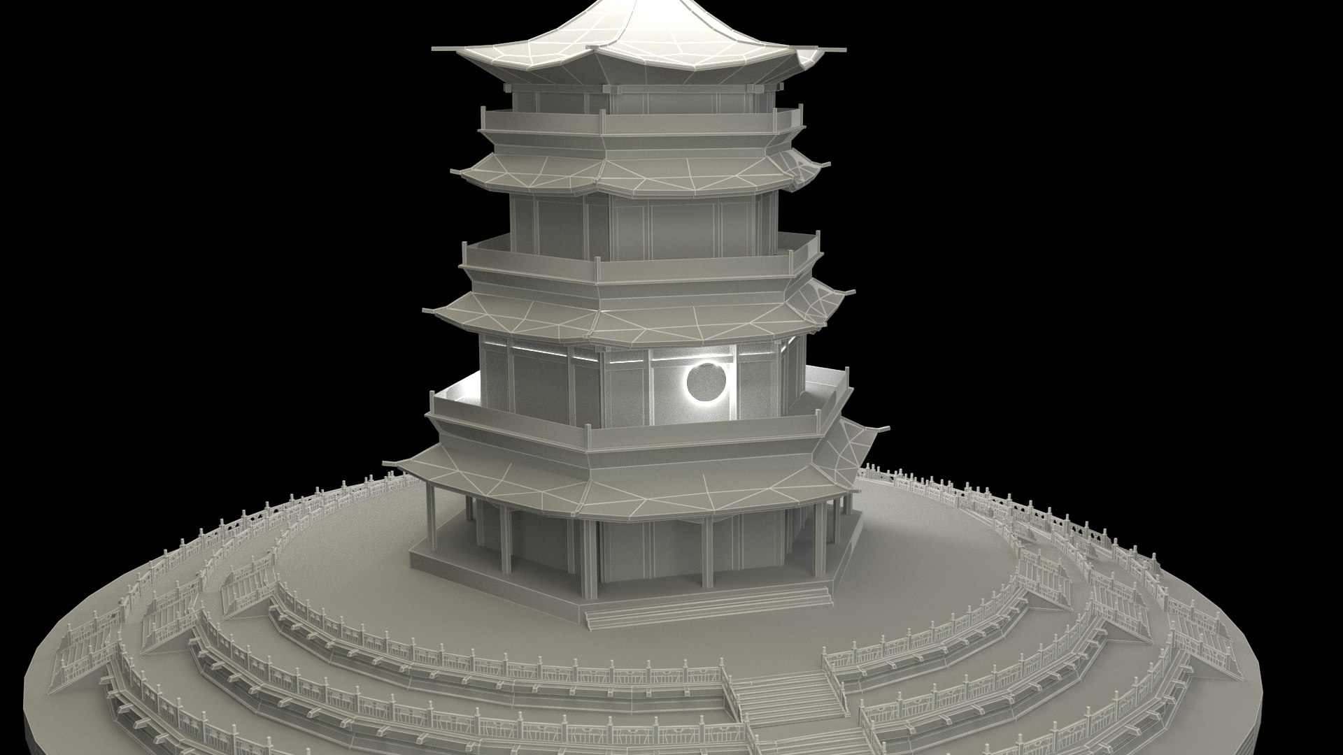 3D Chinese Ancient Tower - TurboSquid 1840722