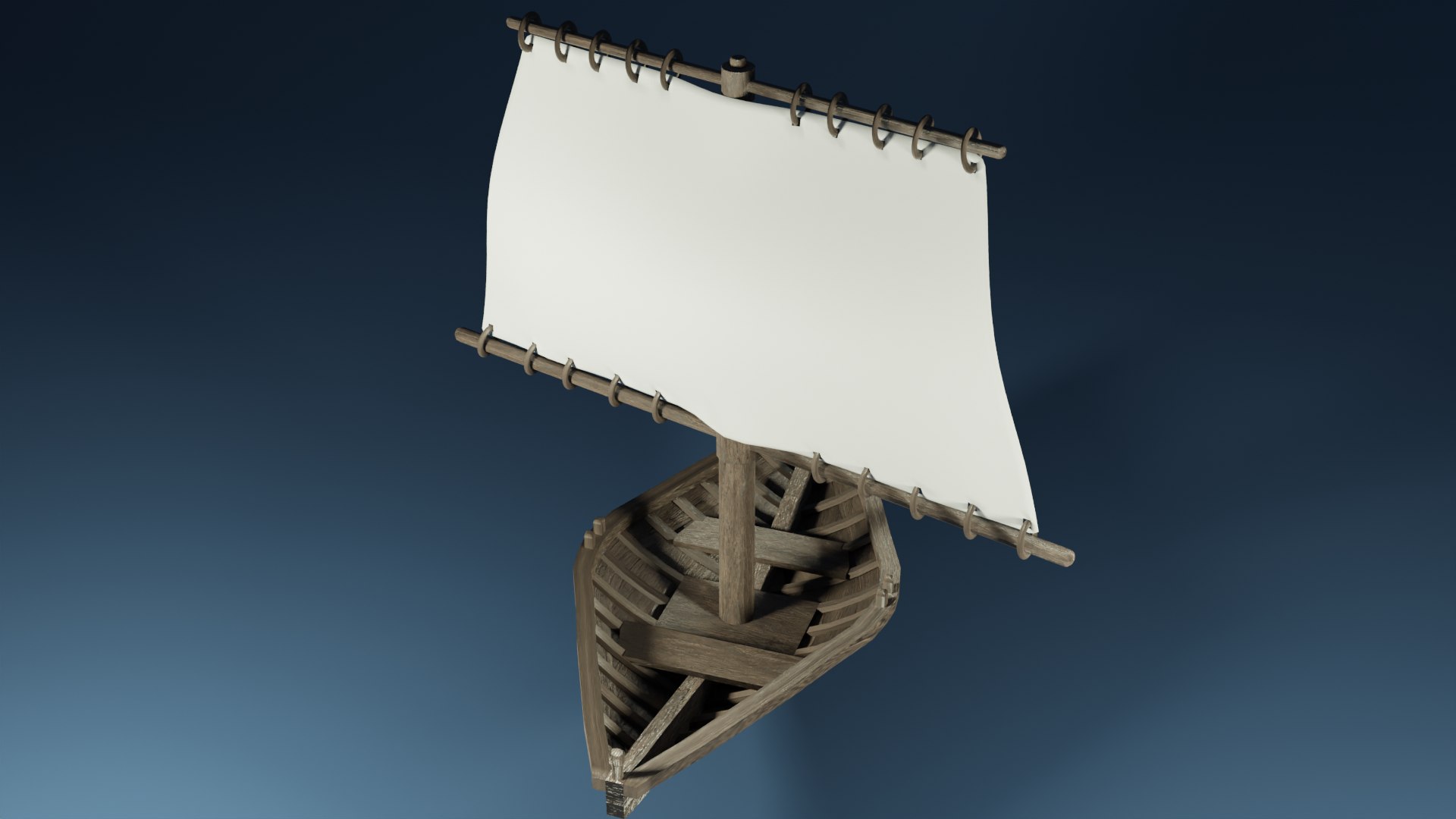 3D Model Sailboat With A Rectangle Mast - TurboSquid 1832202