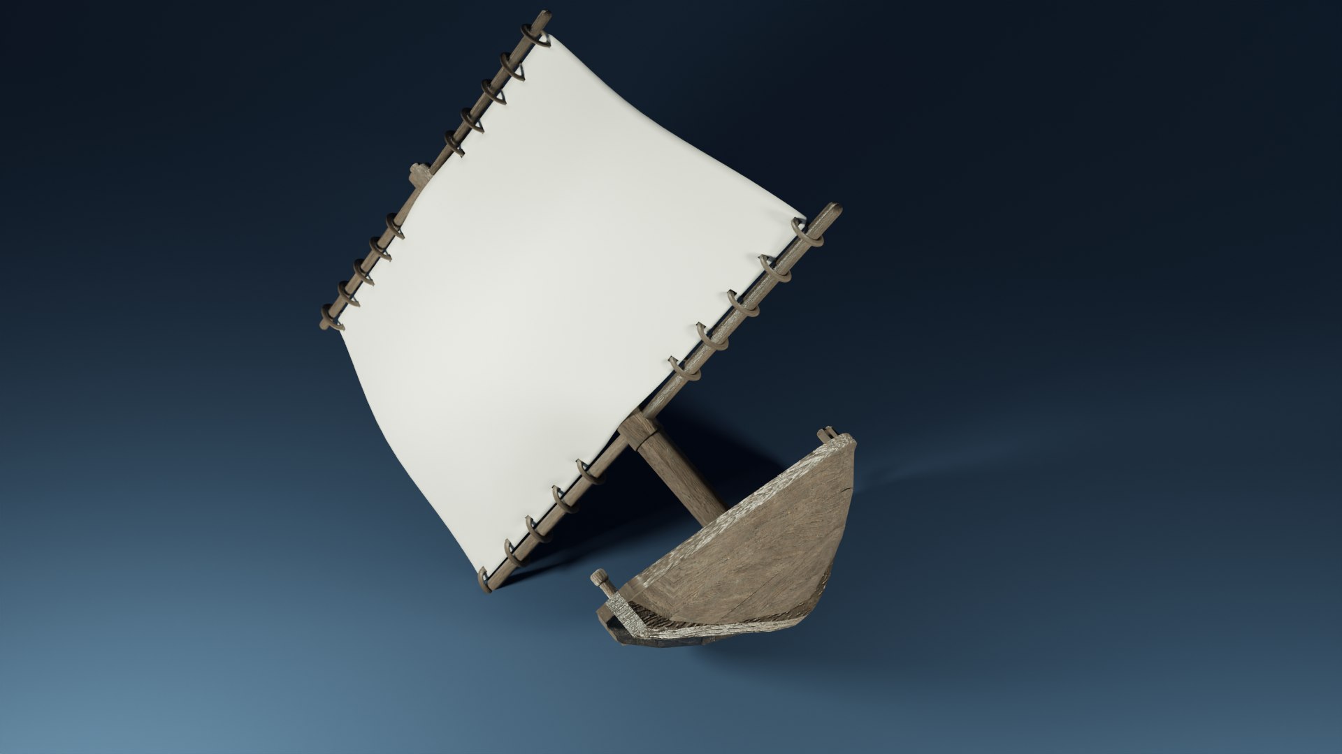 3D Model Sailboat With A Rectangle Mast - TurboSquid 1832202