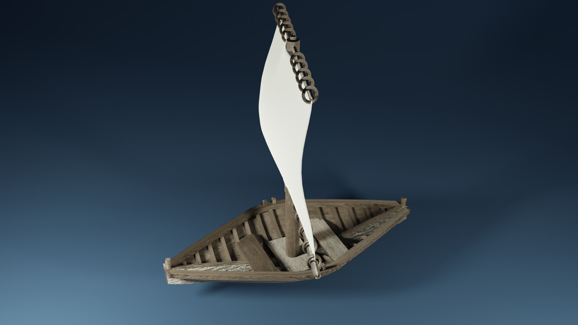 3D Model Sailboat With A Rectangle Mast - TurboSquid 1832202