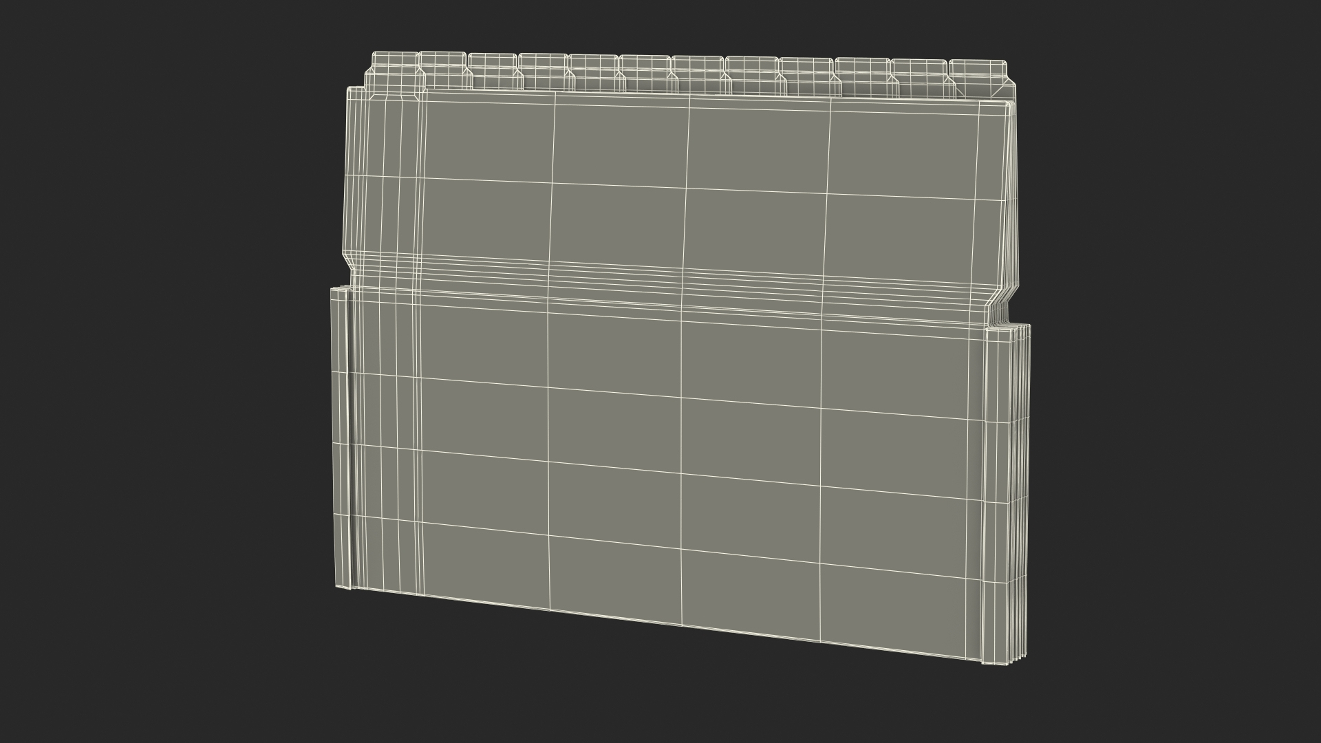 Pocket File Folders Colored Closed 3D - TurboSquid 1805439