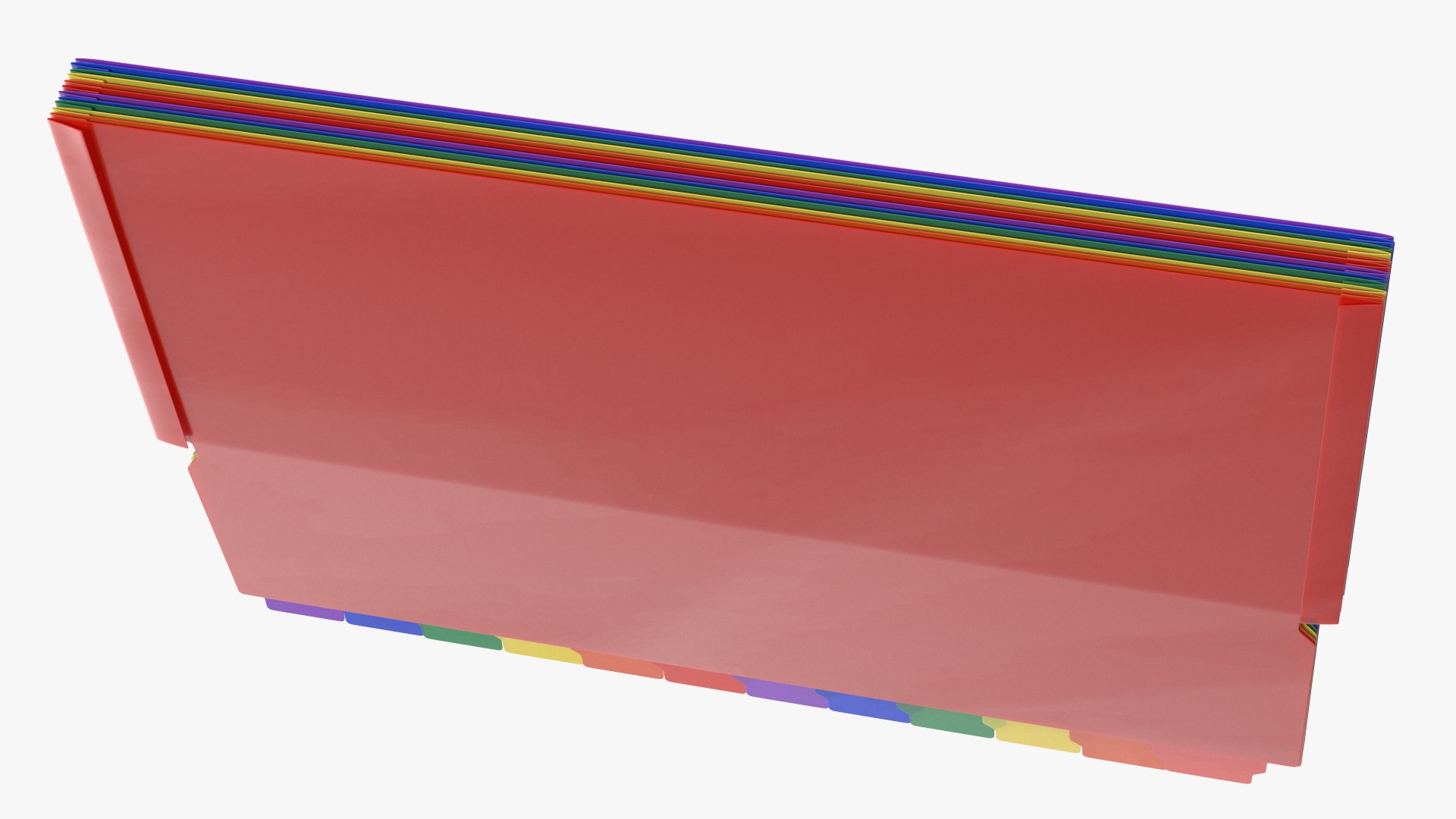 Pocket File Folders Colored Closed 3D - TurboSquid 1805439