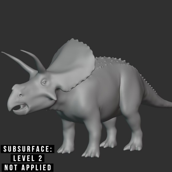 Diceratops Basemesh Low Poly 3D 모델 - TurboSquid 1993659