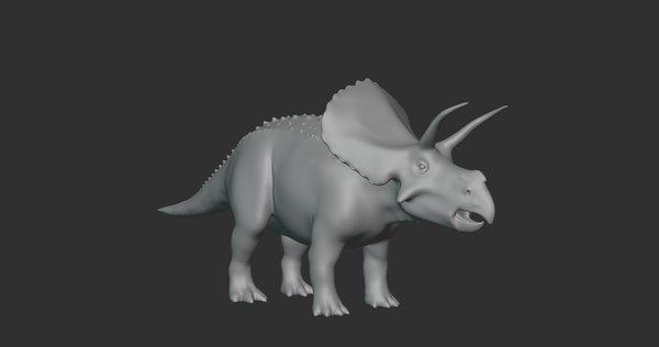 3D Diceratops Basemesh Low Poly model - TurboSquid 1993659