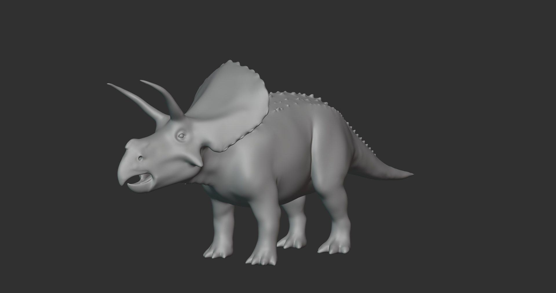 3D Diceratops Basemesh Low Poly model - TurboSquid 1993659