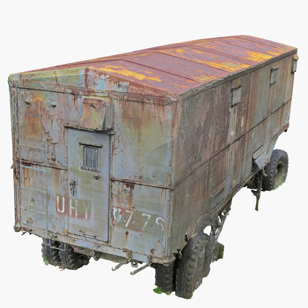 3D Model Russian Military Transport Vehicle Transport Trailer 2 ...