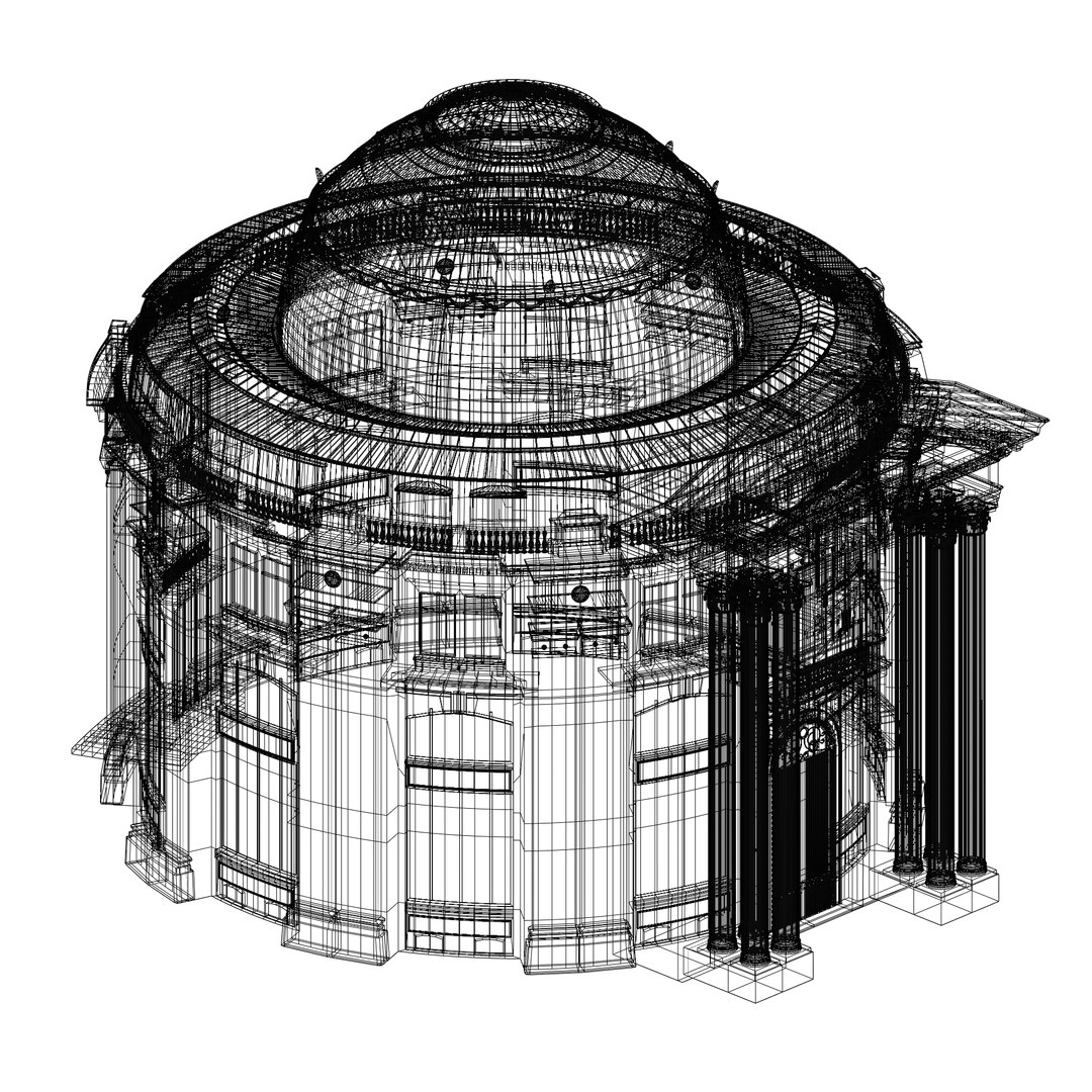3D Low Poly Trade Exchange Building - TurboSquid 1830739