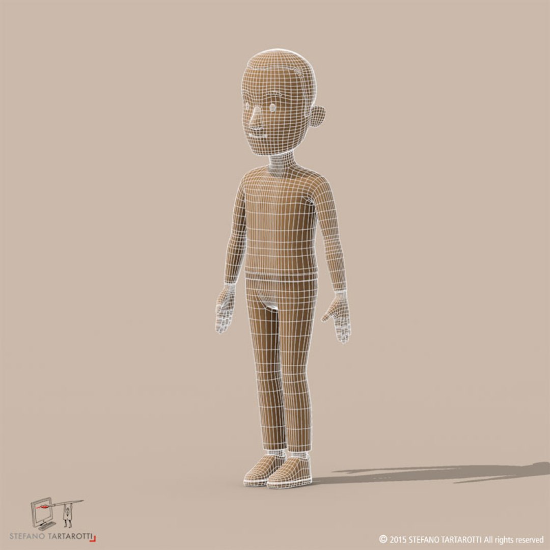 Man Cartoon 3d Model