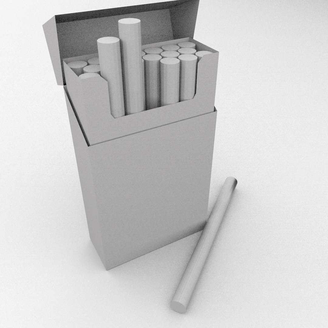 3d Model Cigarettes Box
