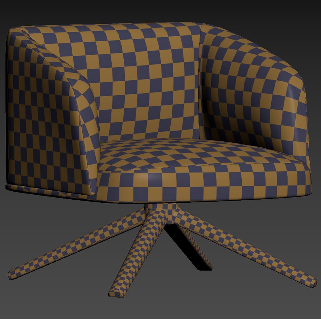 TIMO Trestle-based easy chair By La Cividina model - TurboSquid 2112804