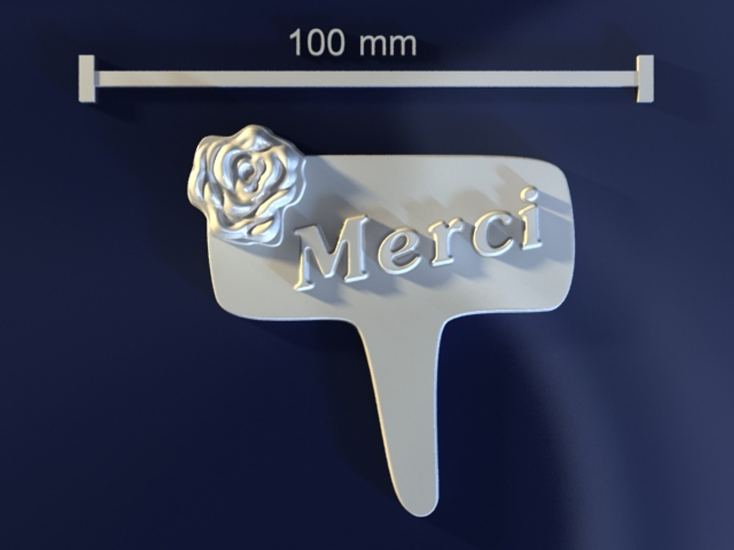 3d merci chocolate model