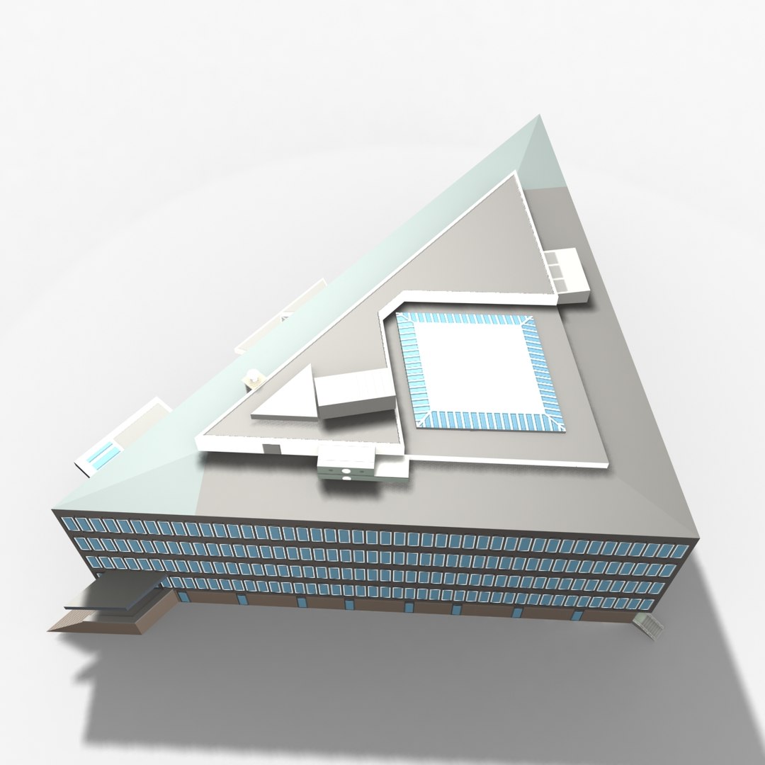 Embassy United States Oslo 3d Max