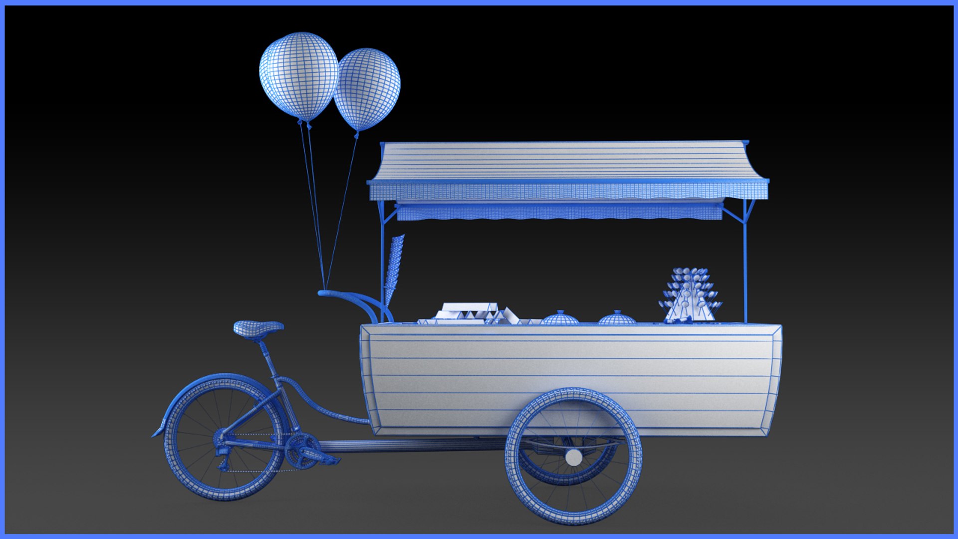 3d Model Sweets Cart