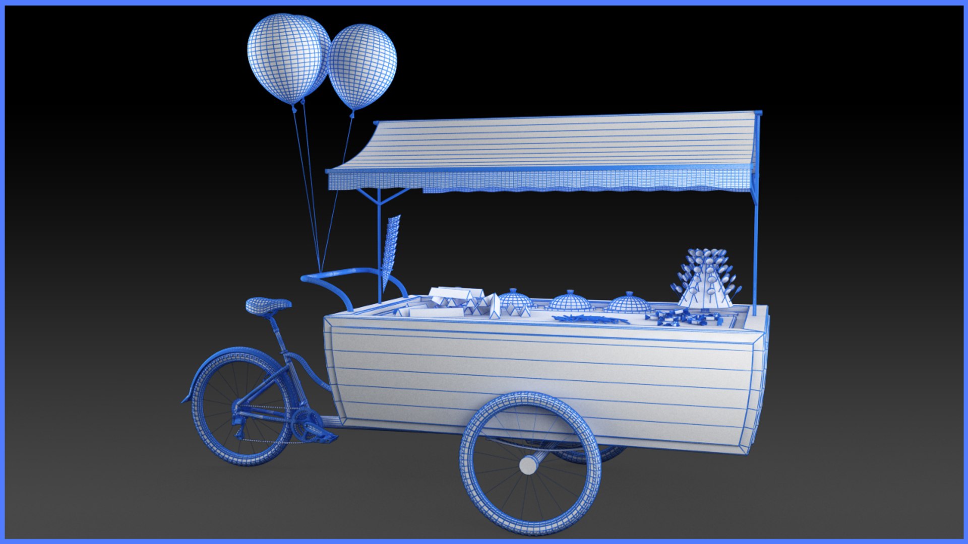 3d Model Sweets Cart