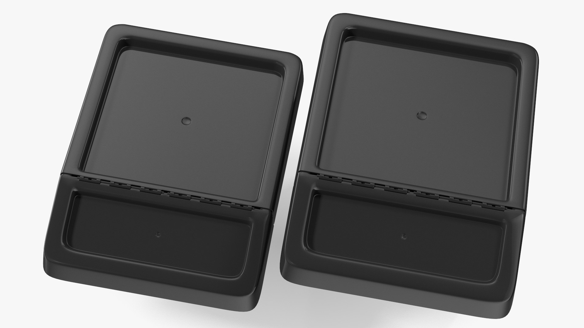 Black Storage Containers With Lid Set Model - TurboSquid 2071148