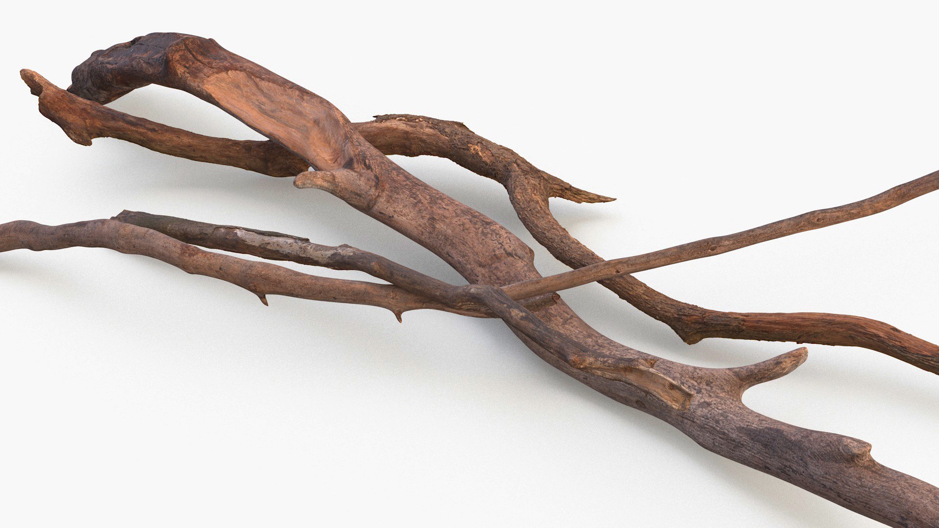 Heap Of Dry Branches Model - TurboSquid 2273887