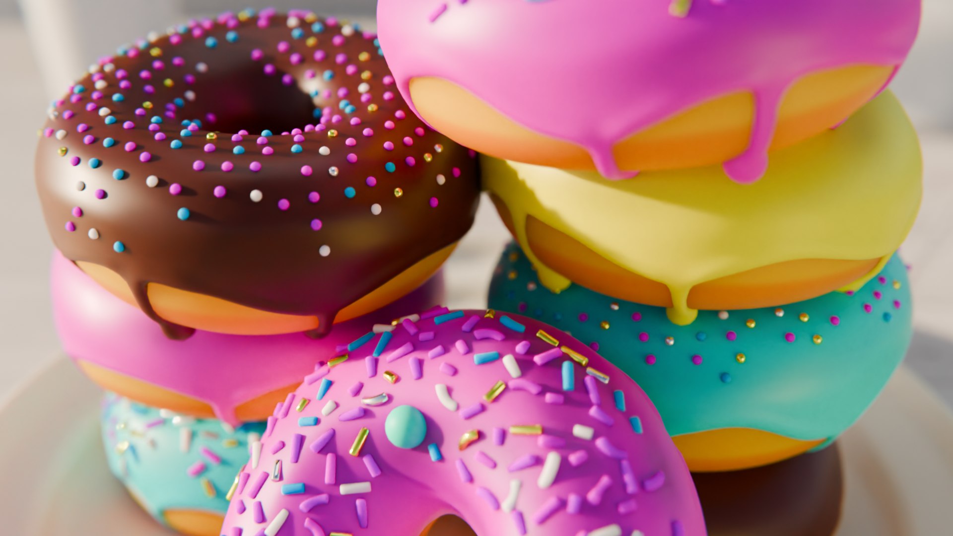 Donuts 3D Model - TurboSquid 2212026
