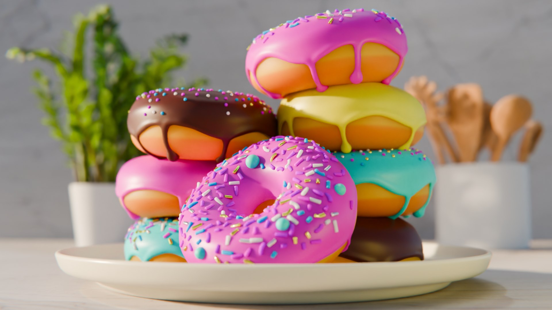 Donuts 3D Model - TurboSquid 2212026