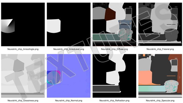 Neuralink Chip 3D model - TurboSquid 1874734