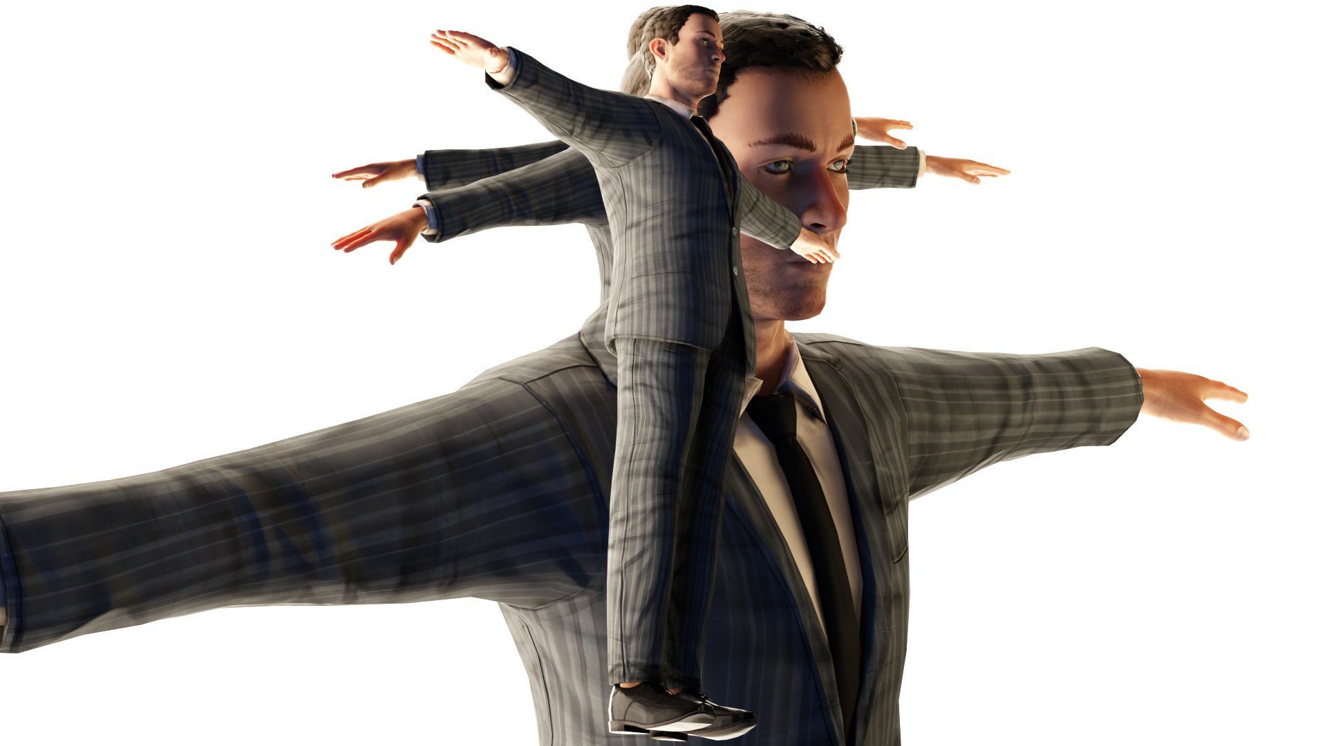 3D Virtual Business Avatar Download Your Corporate Man 3D Model Now Low ...