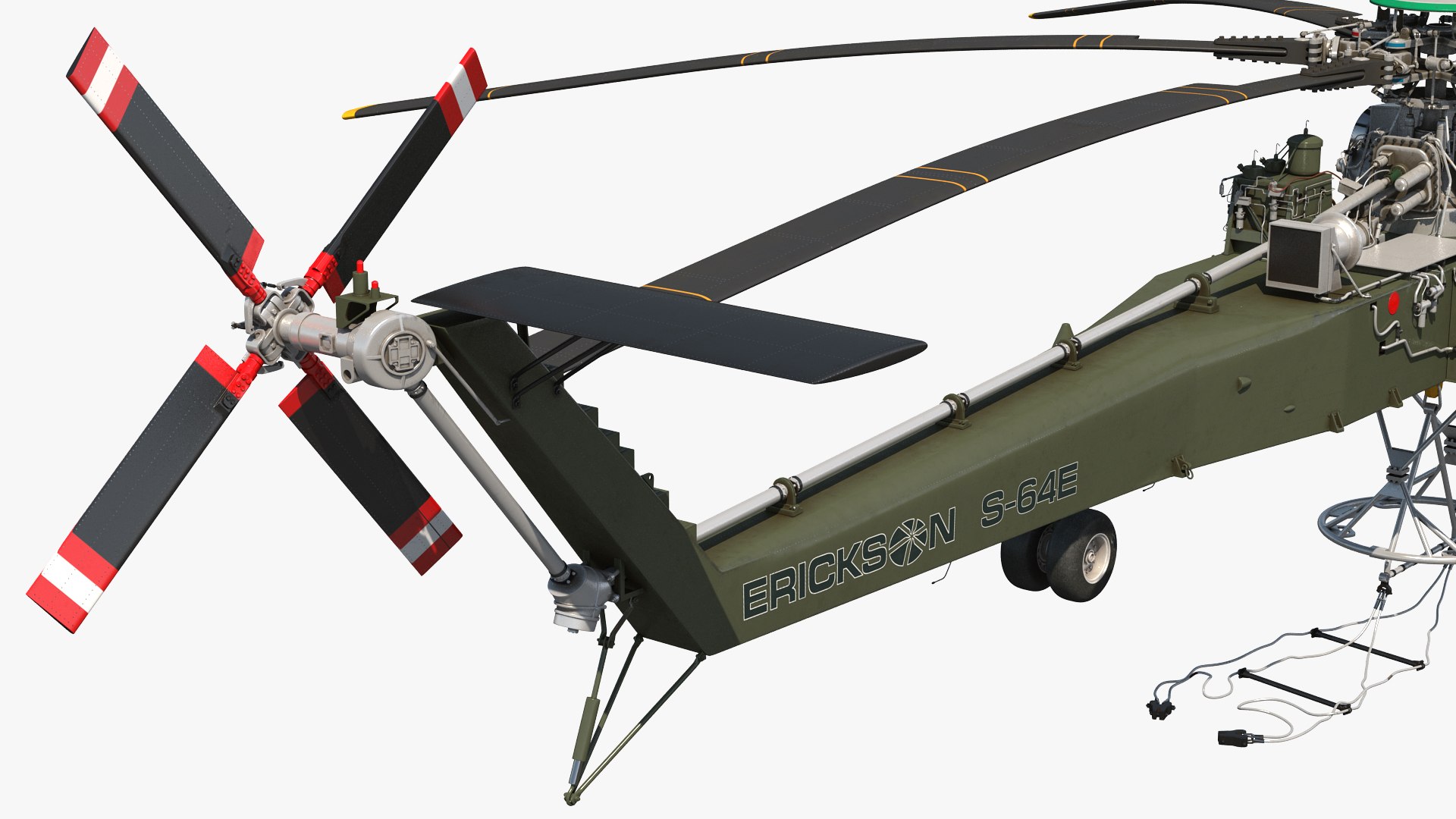 Cargo Helicopter Sikorsky S-64 3D Model - TurboSquid 1485067