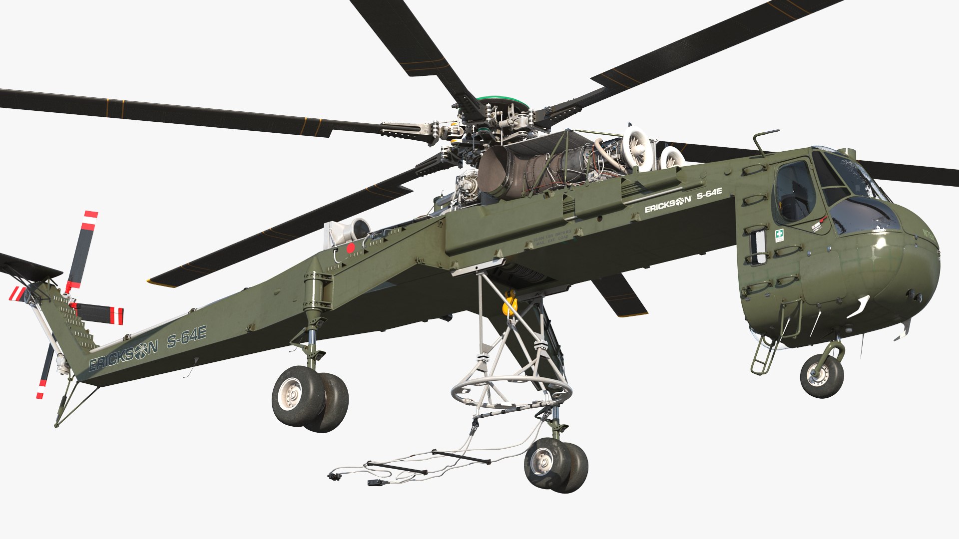 Cargo Helicopter Sikorsky S-64 3D Model - TurboSquid 1485067