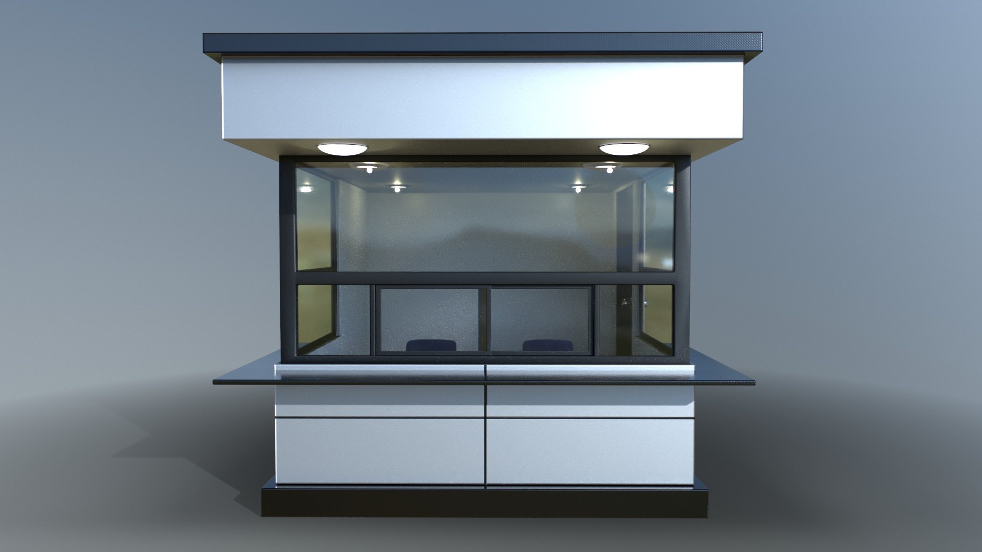 3D Security Guard Room Booth Model - TurboSquid 2144914
