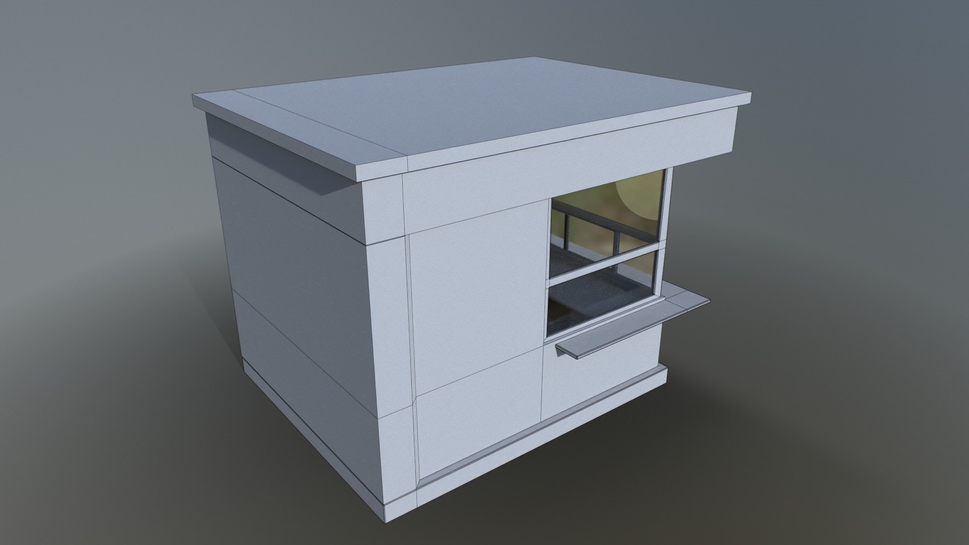 3D Security Guard Room Booth model - TurboSquid 2144914