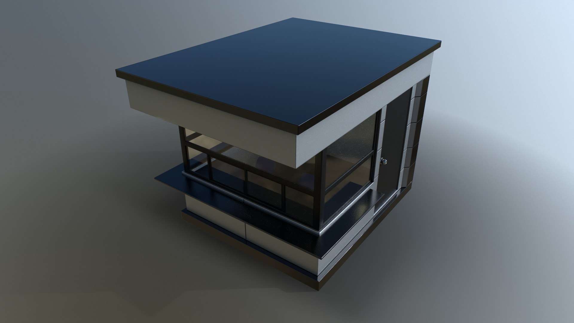 3D Security Guard Room Booth Model - TurboSquid 2144914