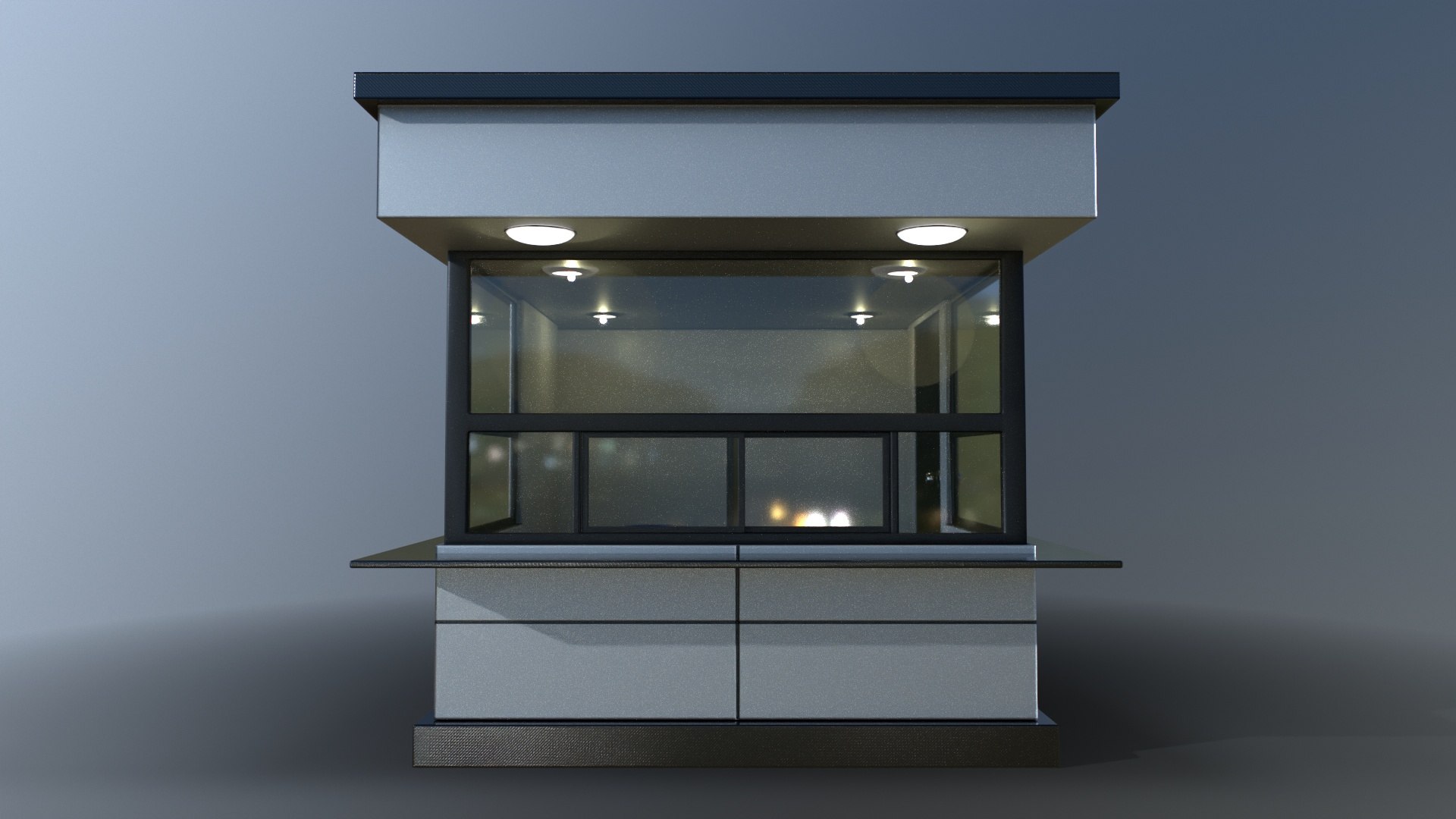 3D Security Guard Room Booth Model - TurboSquid 2144914