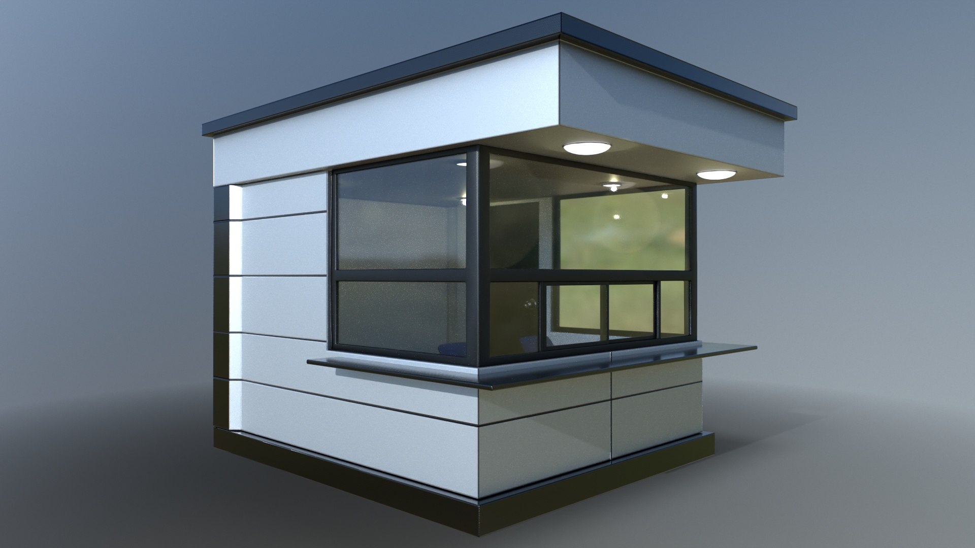3D Security Guard Room Booth Model - TurboSquid 2144914