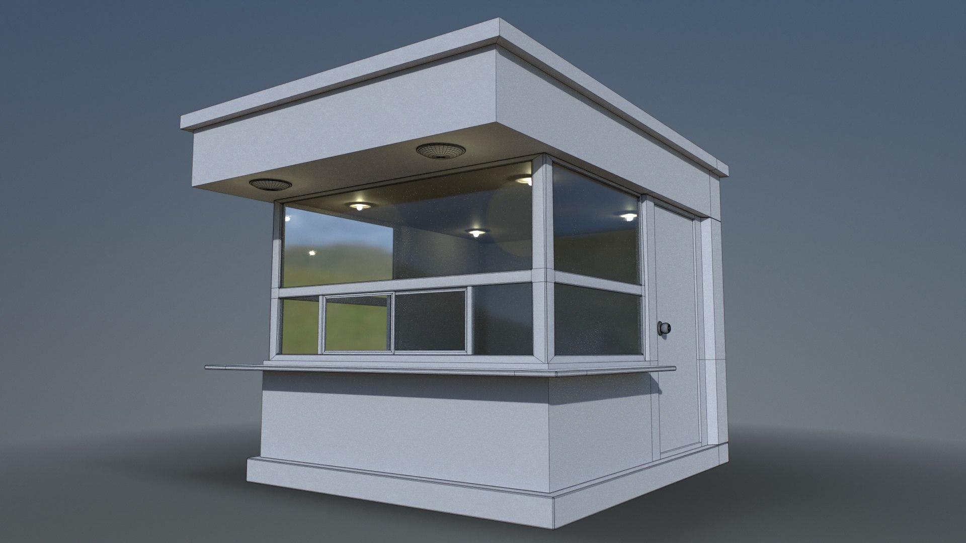 3D Security Guard Room Booth Model - TurboSquid 2144914