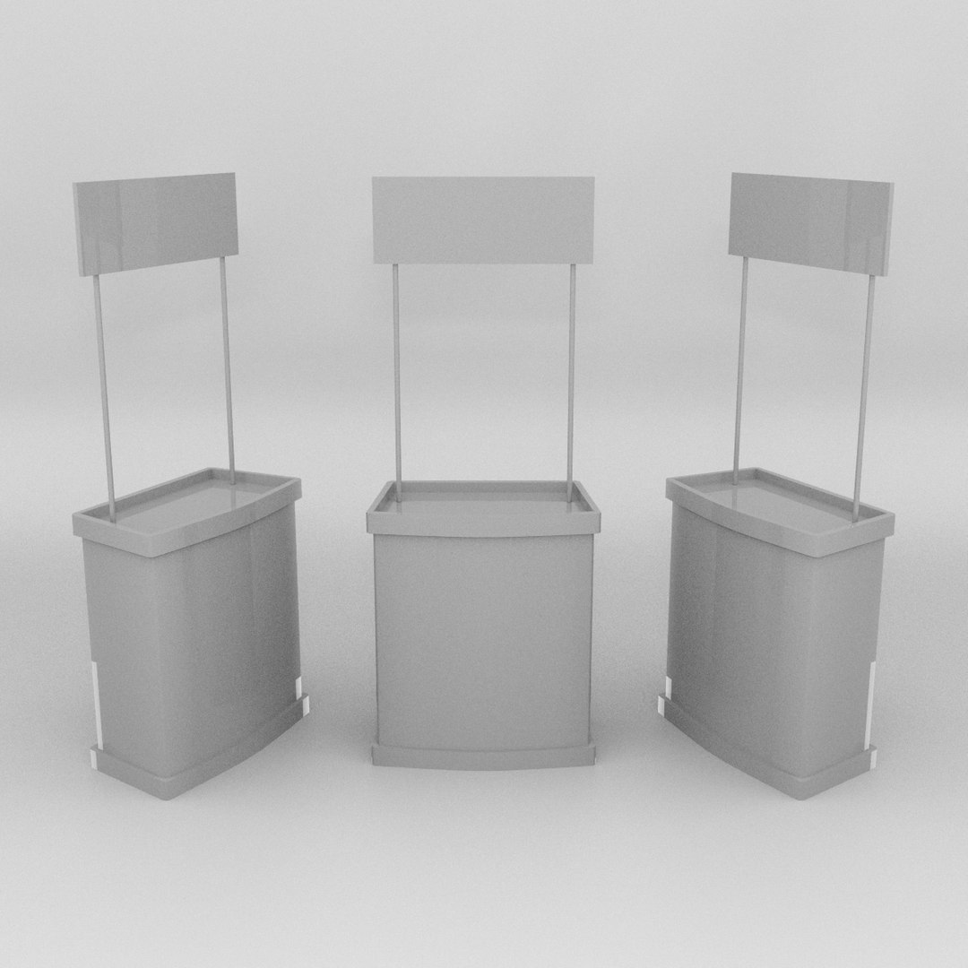 3D Pvc Kiosk Stall - TurboSquid 1302525