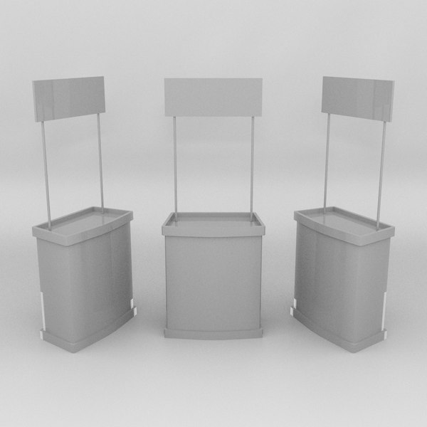 3D pvc kiosk stall - TurboSquid 1302525