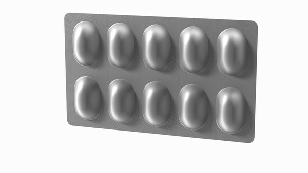 modelo 3d Embalaje de blister de aluminio para cápsulas - TurboSquid ...