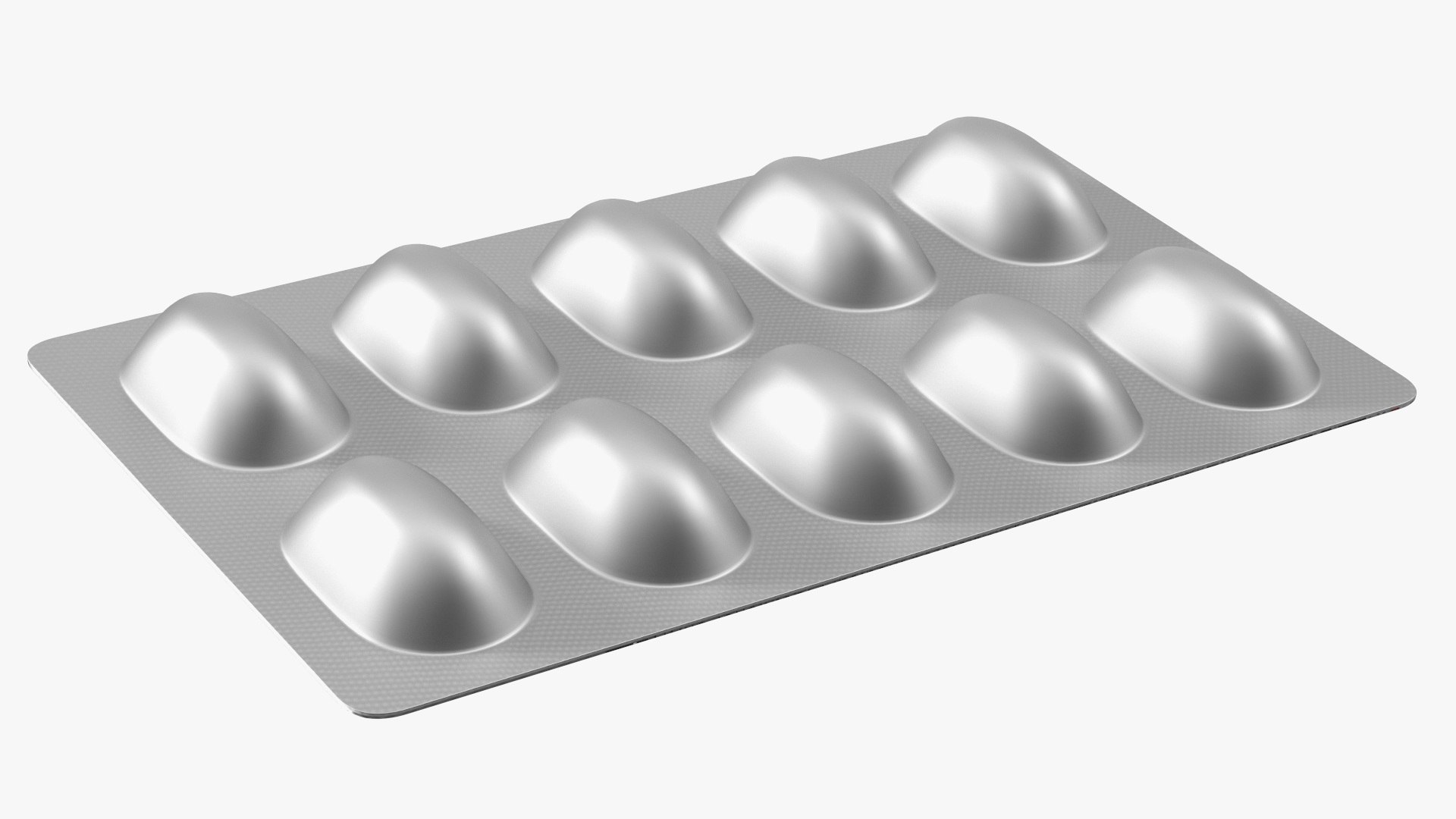 3D Model Aluminum Blister Packing For Capsule - TurboSquid 2119210