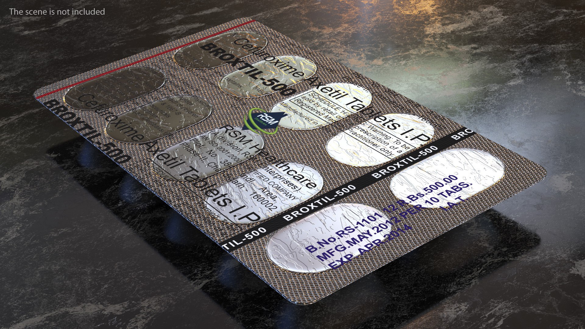 3D Model Aluminum Blister Packing For Capsule - TurboSquid 2119210