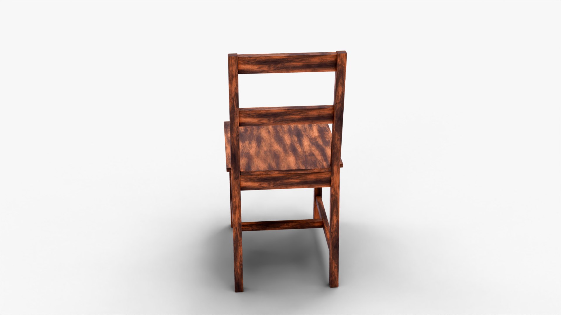 Classic Wooden Chair 3D Model - Handcrafted Furniture - Game Ready Low ...