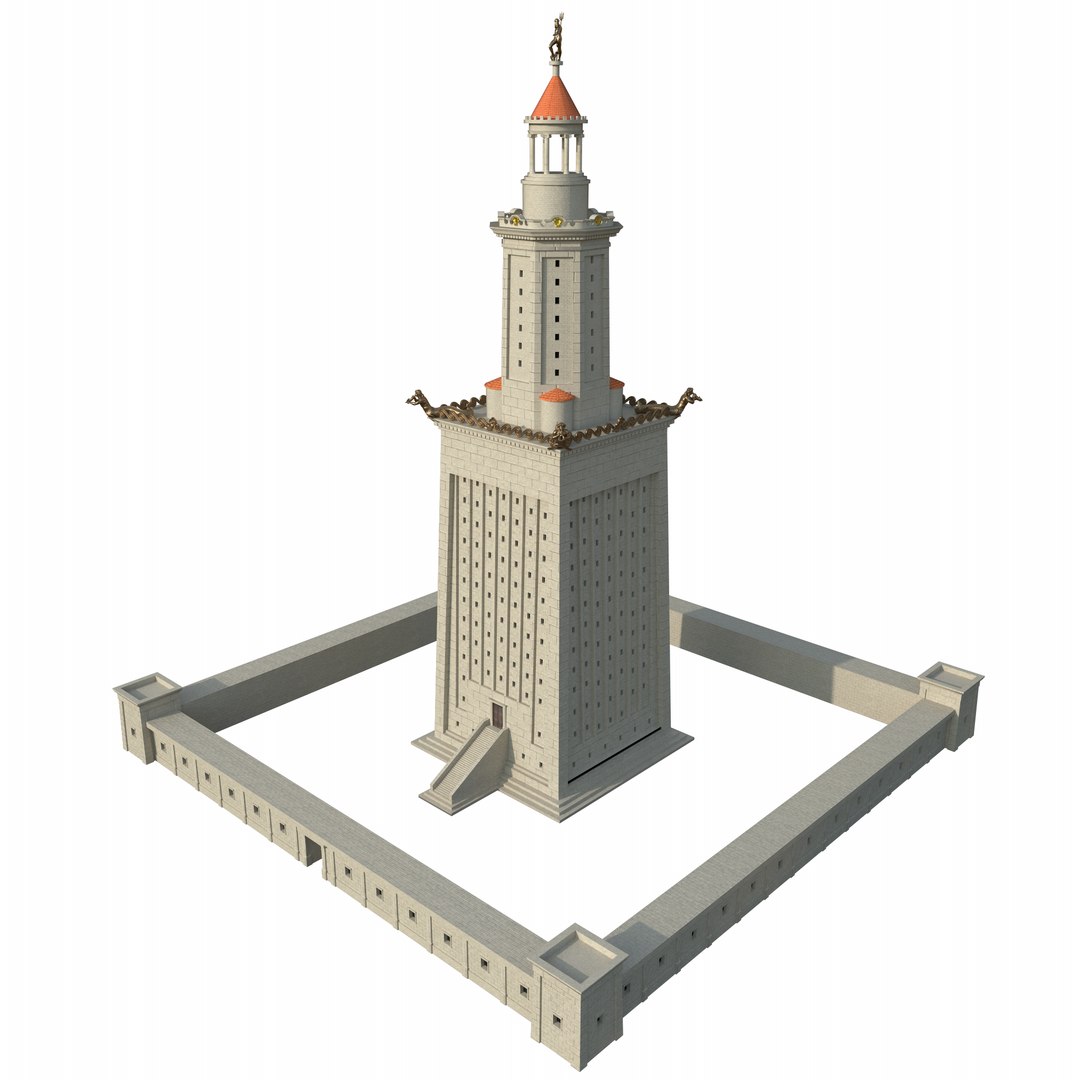 Lighthouse alexandria 3D model - TurboSquid 1218776